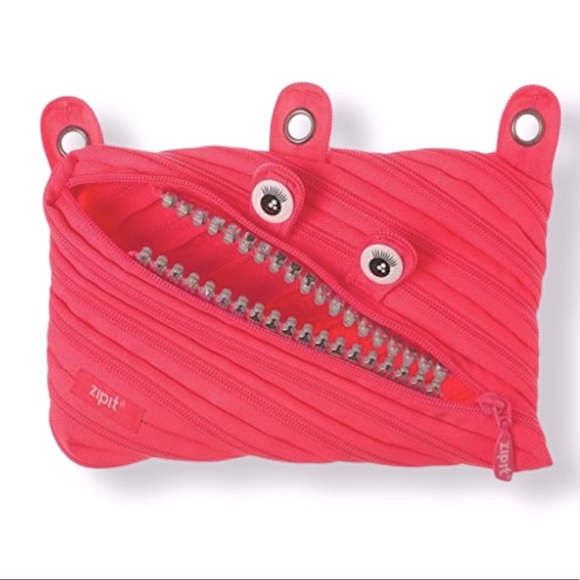 Office | Zipit Monster Grillz Fun And Unique Pencil Pouch Dazzling Pink ...